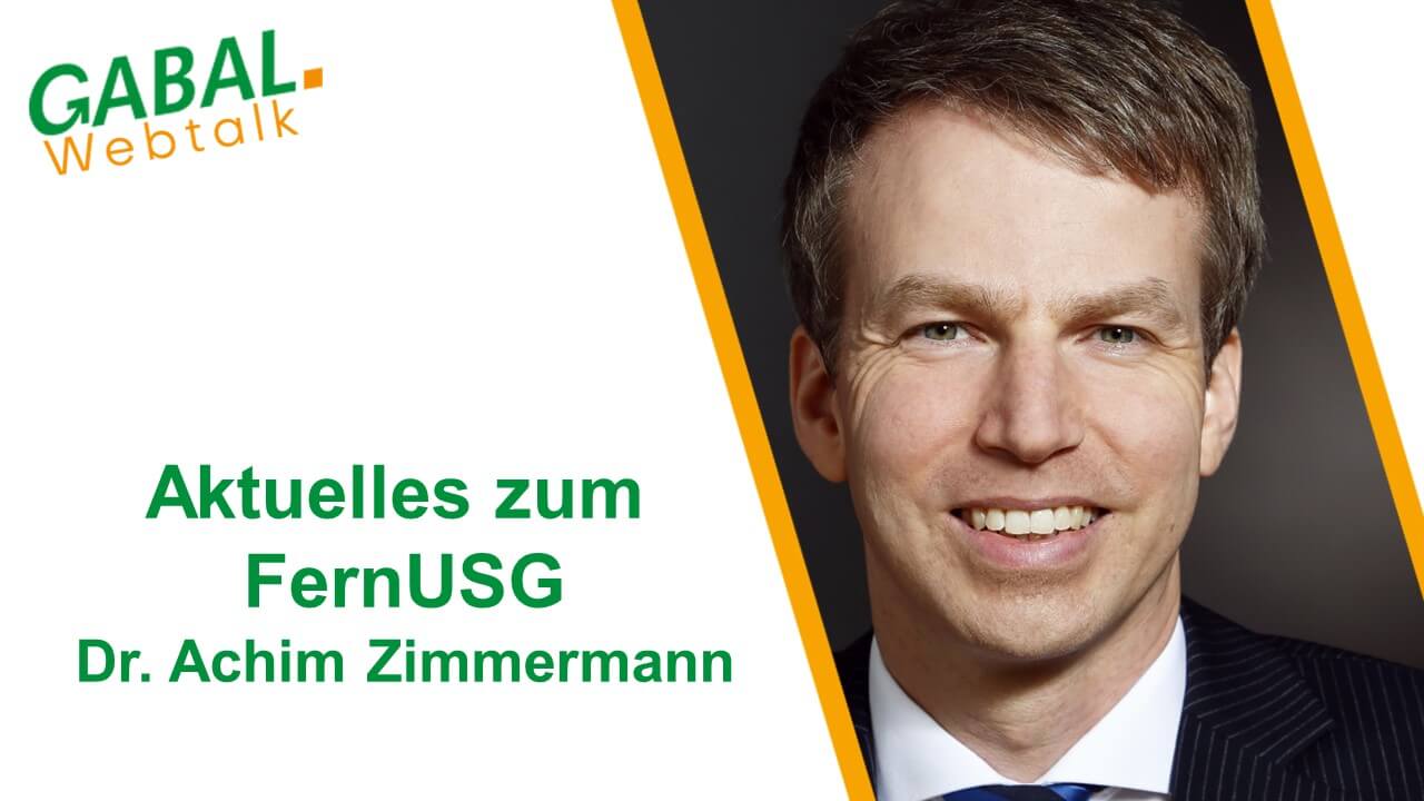 GABAL Webtalk: Das FernUSG und seine Folgen für die Online ...